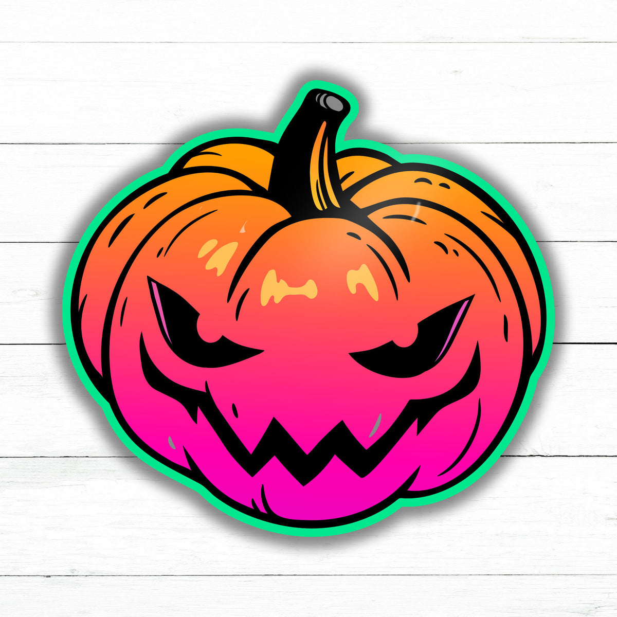 Jack-O'-Lantern Sticker | Waterproof Vinyl Decal | 3in – CustomStickers.com