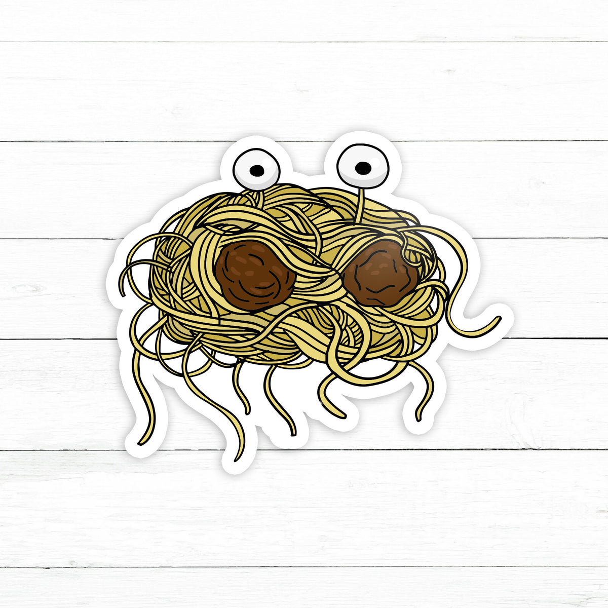 Flying Spaghetti Monster Sticker Waterproof Vinyl Decal 3in