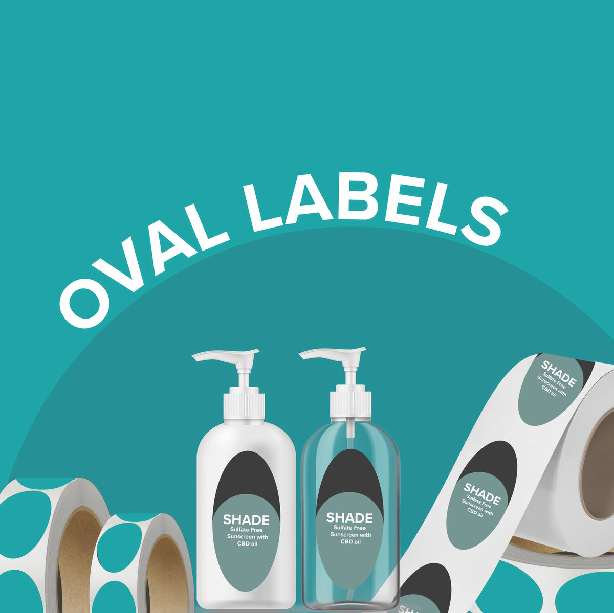 Oval Roll Labels – CustomStickers.com