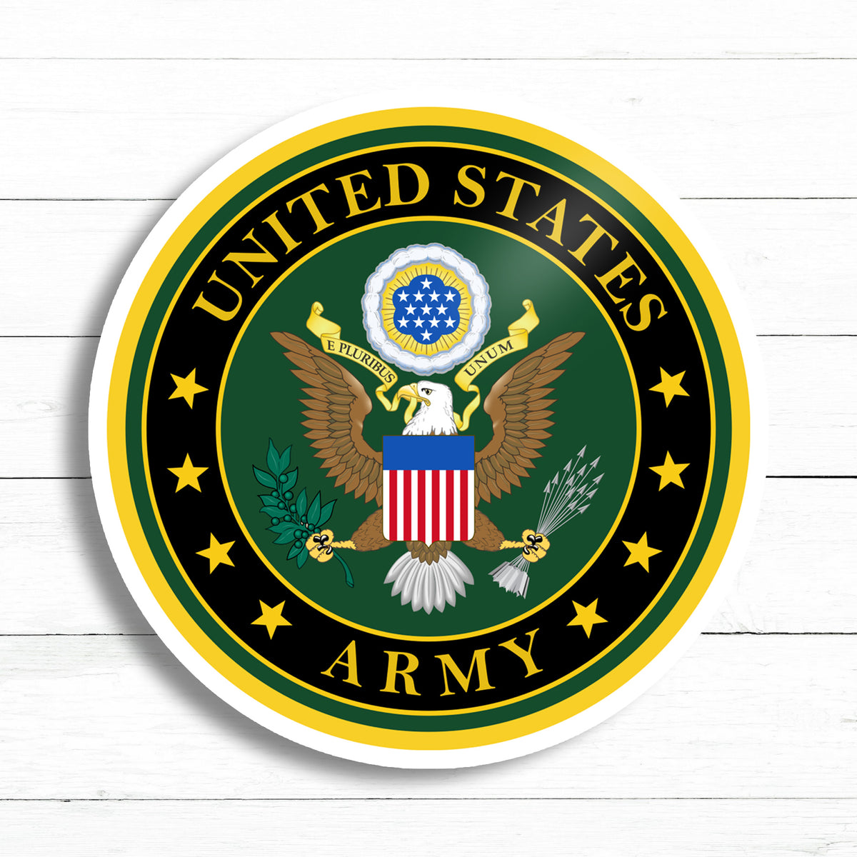 Army Logo Sticker | Waterproof Vinyl Decal | 3in – CustomStickers.com
