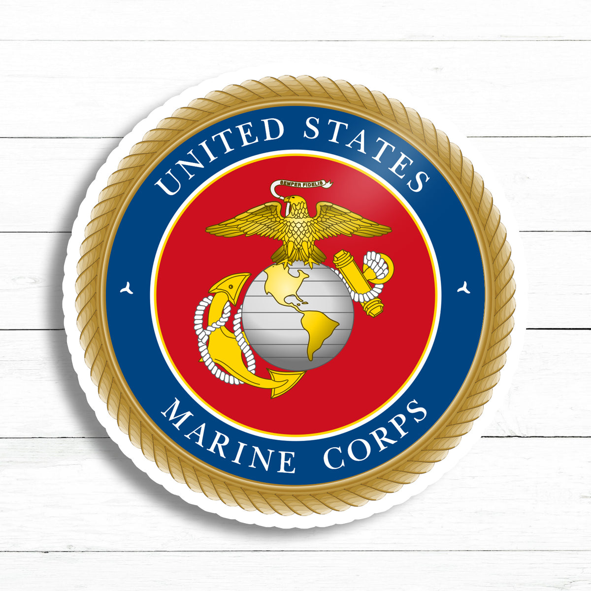 Marine Logo Sticker | Waterproof Vinyl Decal | 3in – CustomStickers.com