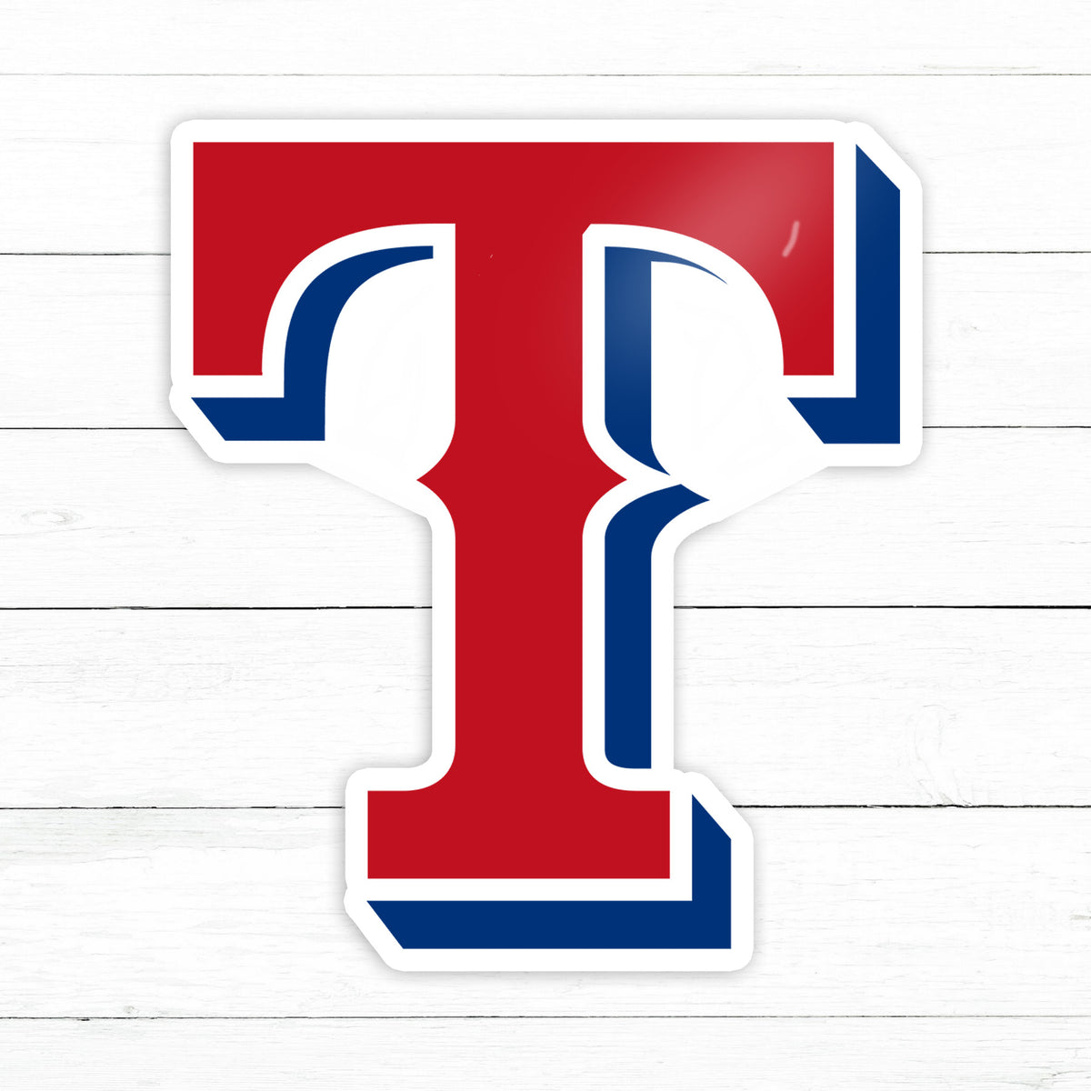 Texas Rangers Sticker | Waterproof Vinyl Decal | 3in – CustomStickers.com