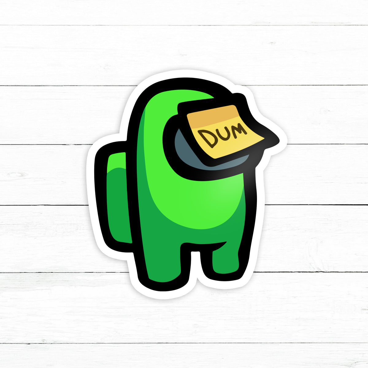 Among Us Dum Sticker | Waterproof Vinyl Decal | 3in – CustomStickers.com