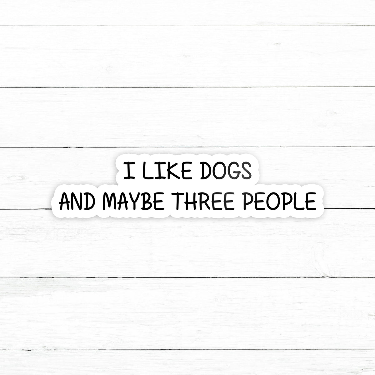 I Like Dogs Sticker | Waterproof Vinyl Decal | 3in – CustomStickers.com