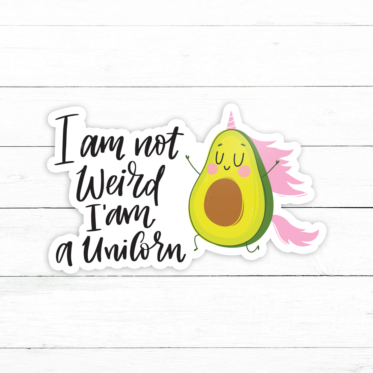 Not Weird Sticker | Waterproof Vinyl Decal | 3in – CustomStickers.com