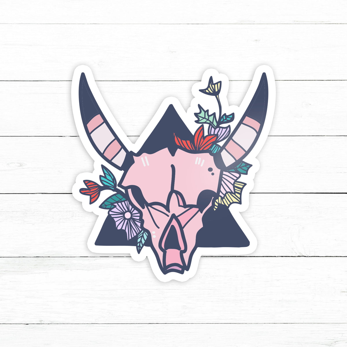 Cow Skull Sticker | Waterproof Vinyl Decal | 3in – CustomStickers.com