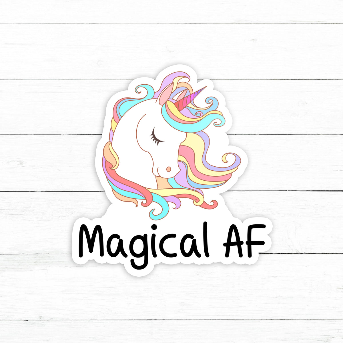 Magical AF Sticker | Waterproof Vinyl Decal | 3in – CustomStickers.com