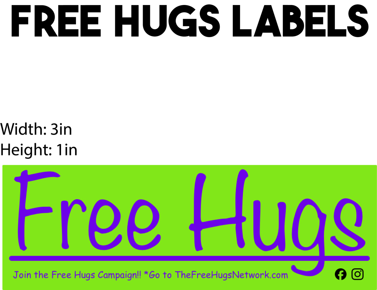 Free Hugs Campaign Labels – CustomStickers.com