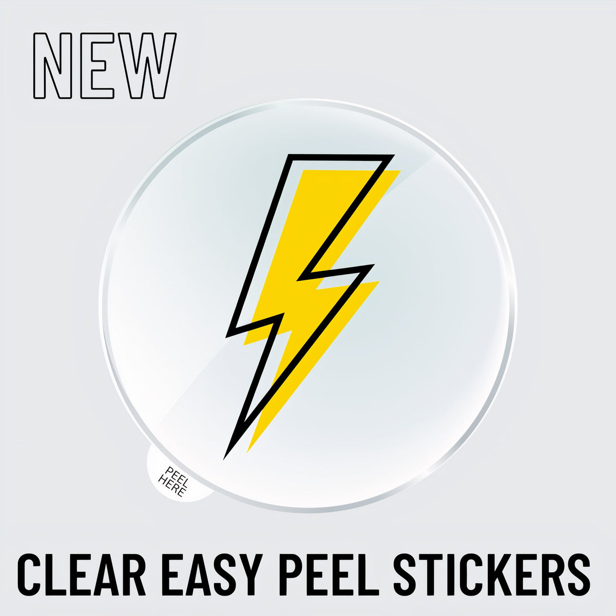 Transparent Stickers | Quick Peel Tab – CustomStickers.com