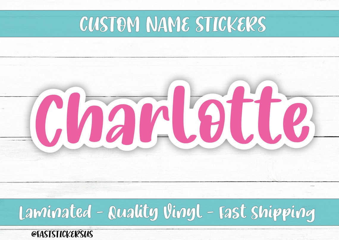 Custom Name Stickers – CustomStickers.com