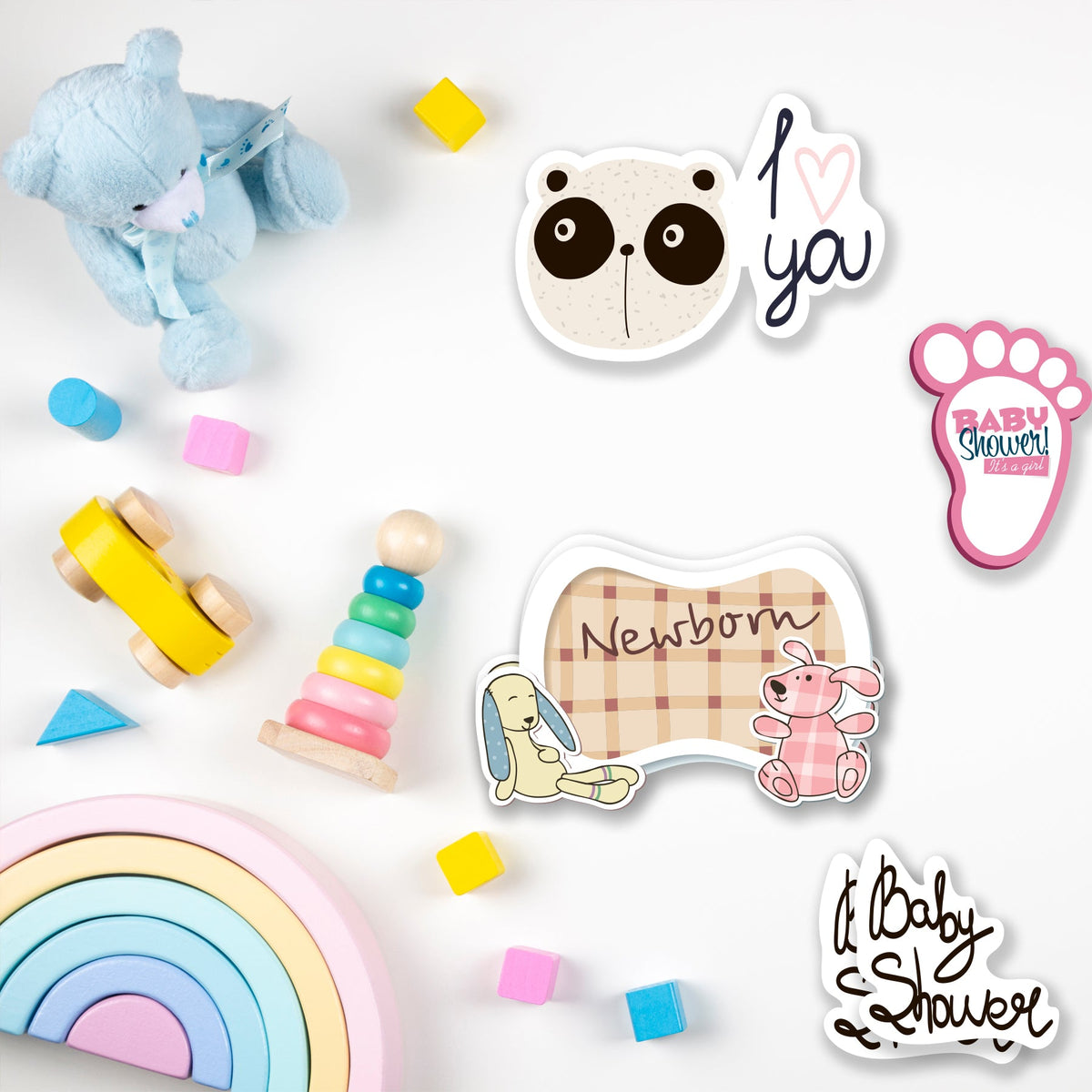 Custom Newborn Baby Stickers | Baby Shower Stickers – CustomStickers.com