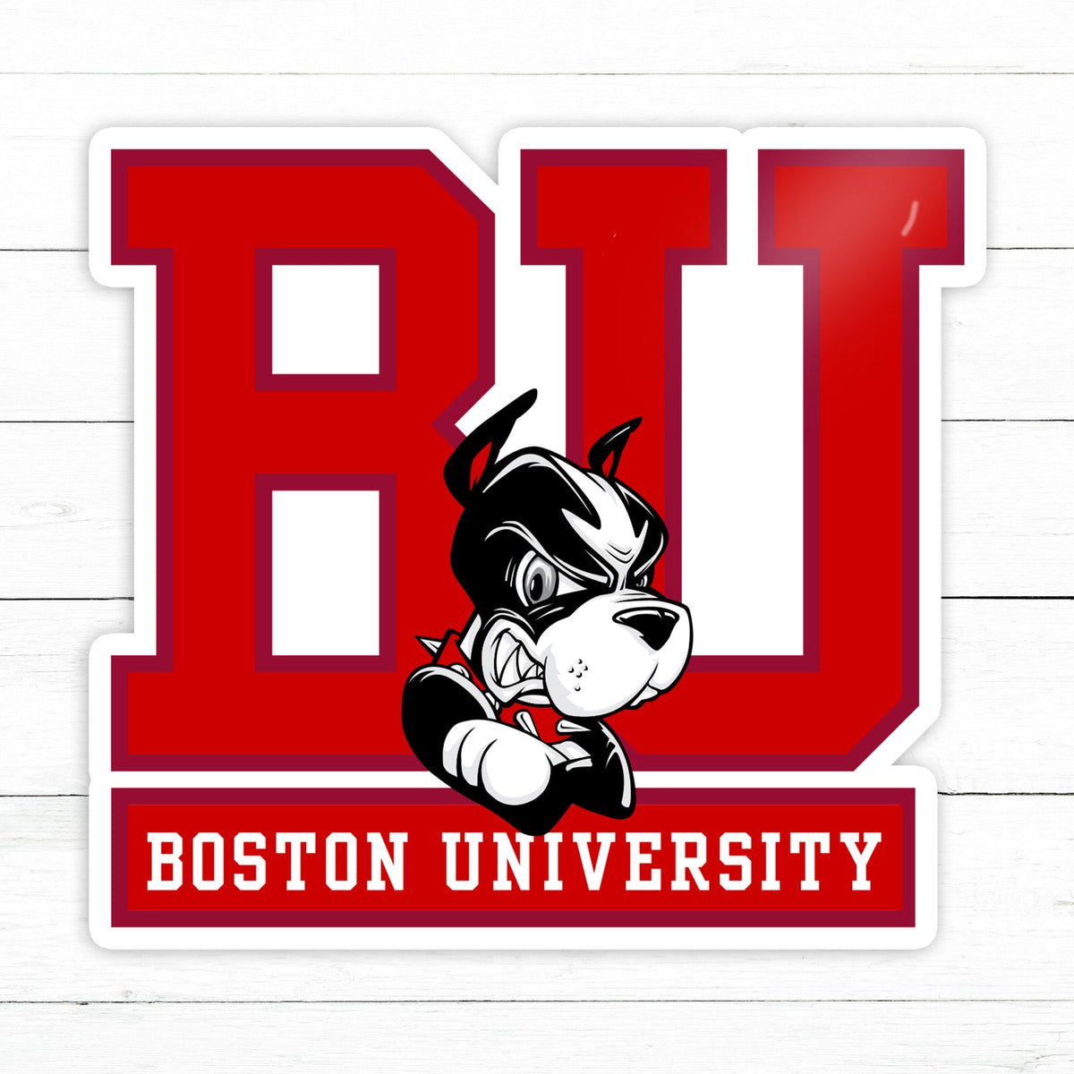 Boston University Sticker | Waterproof Vinyl Decal | 3in ...