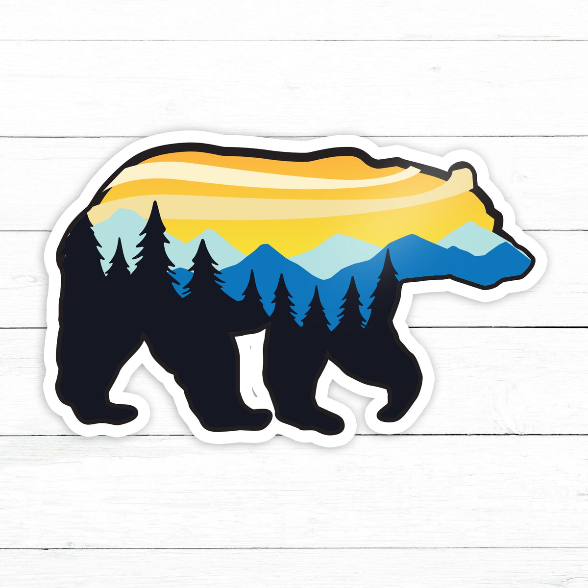 Bear Forrest Sticker Decal | Waterproof Vinyl | 3in – CustomStickers.com