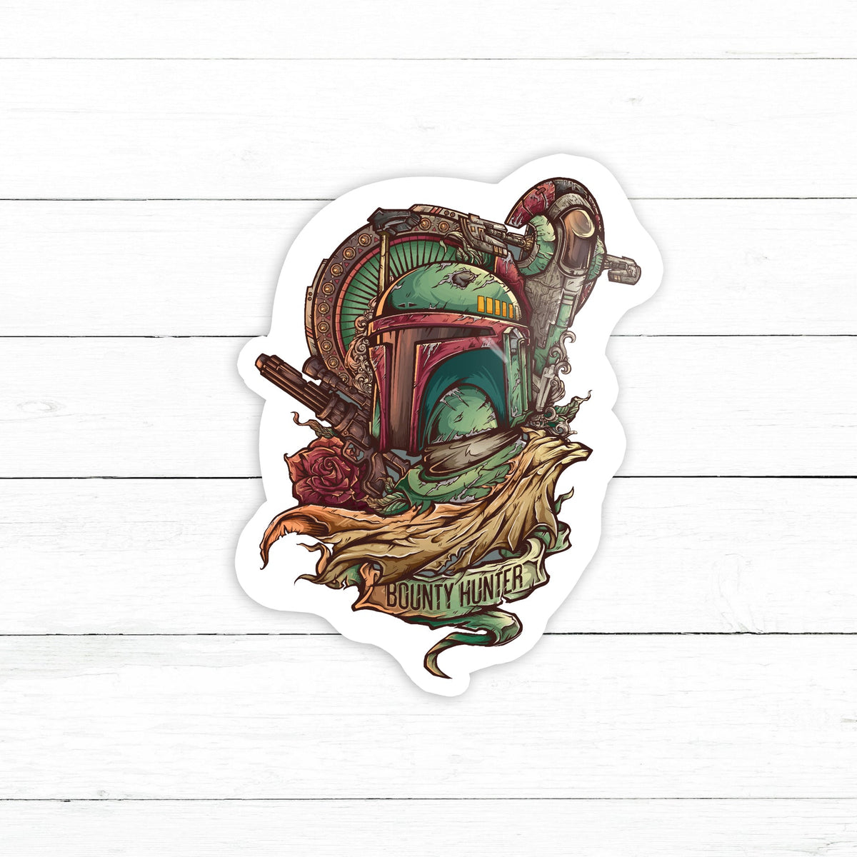 Boba Fett Sticker | Waterproof Vinyl Decal | 3in – CustomStickers.com