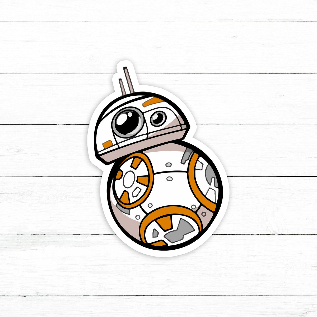 BB8 Sticker | Waterproof Vinyl Decal | 3in – CustomStickers.com