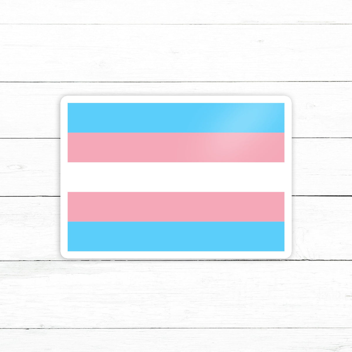 Trans Sticker | Waterproof Vinyl Decal | 3in – CustomStickers.com