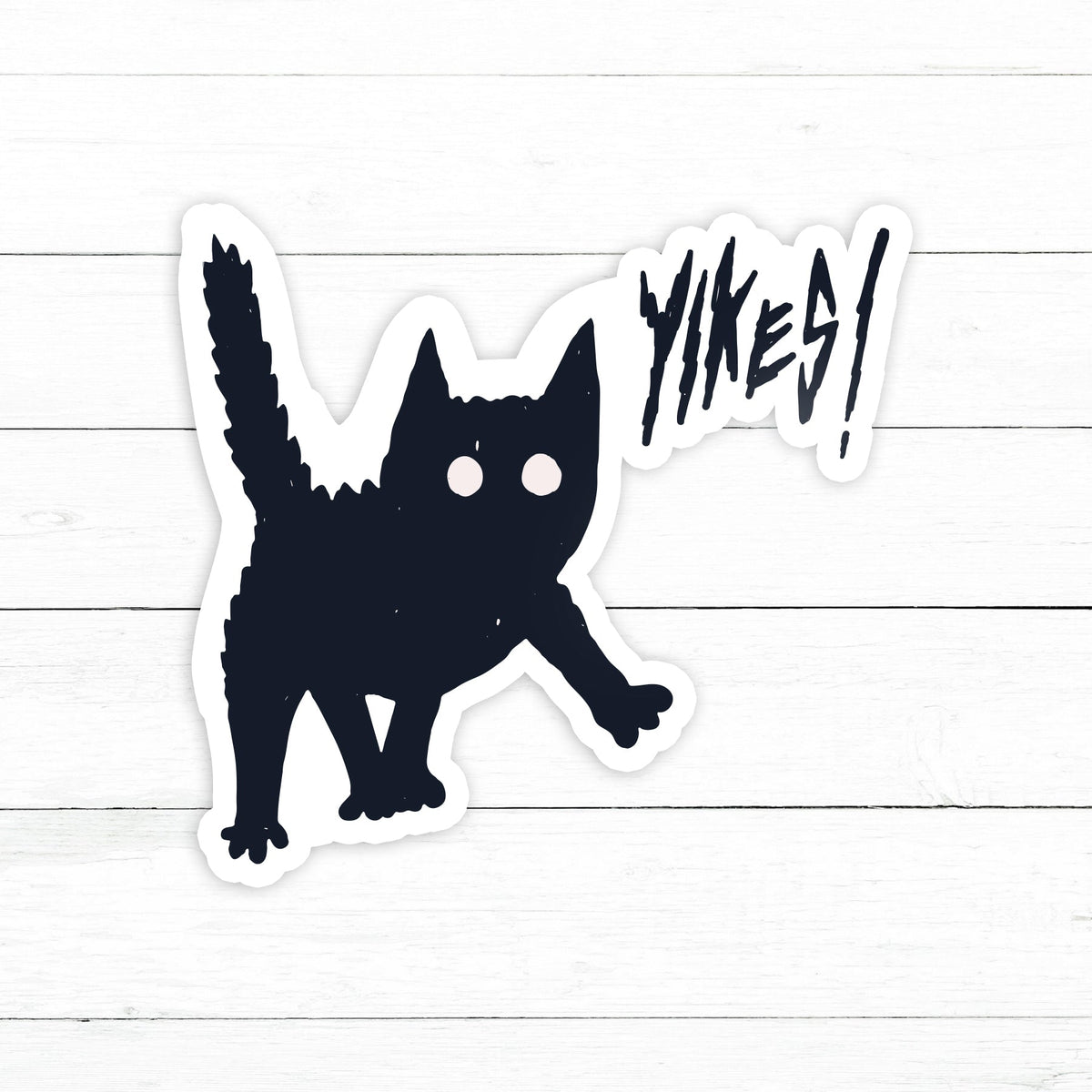 Yikes Sticker | Waterproof Vinyl Decal | 3in – CustomStickers.com