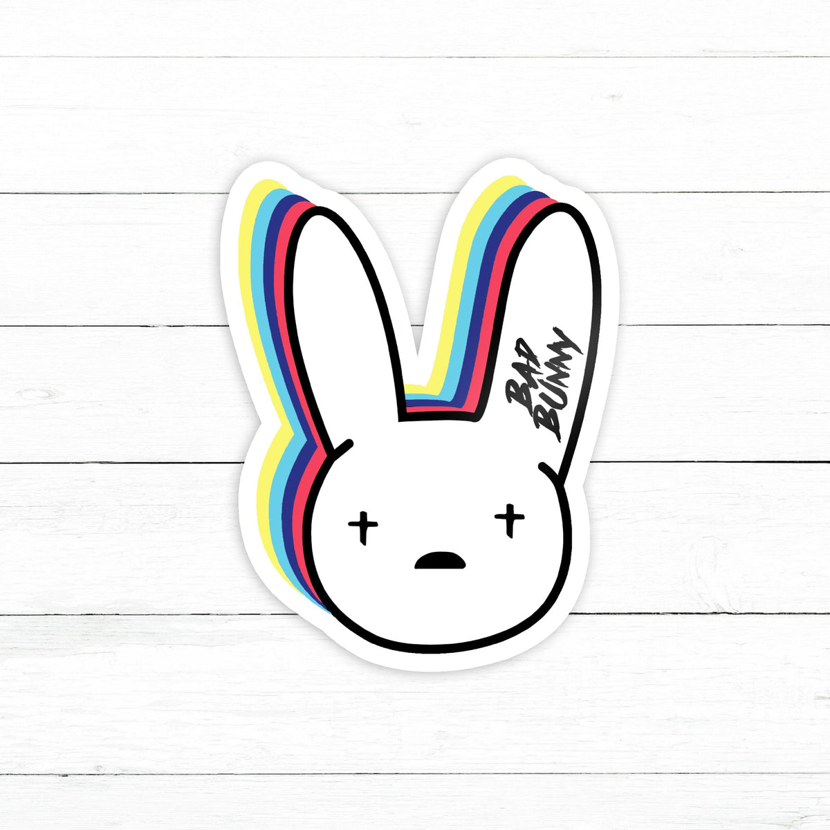 Bad Bunny Sticker | Waterproof Vinyl Decal | 3in – CustomStickers.com