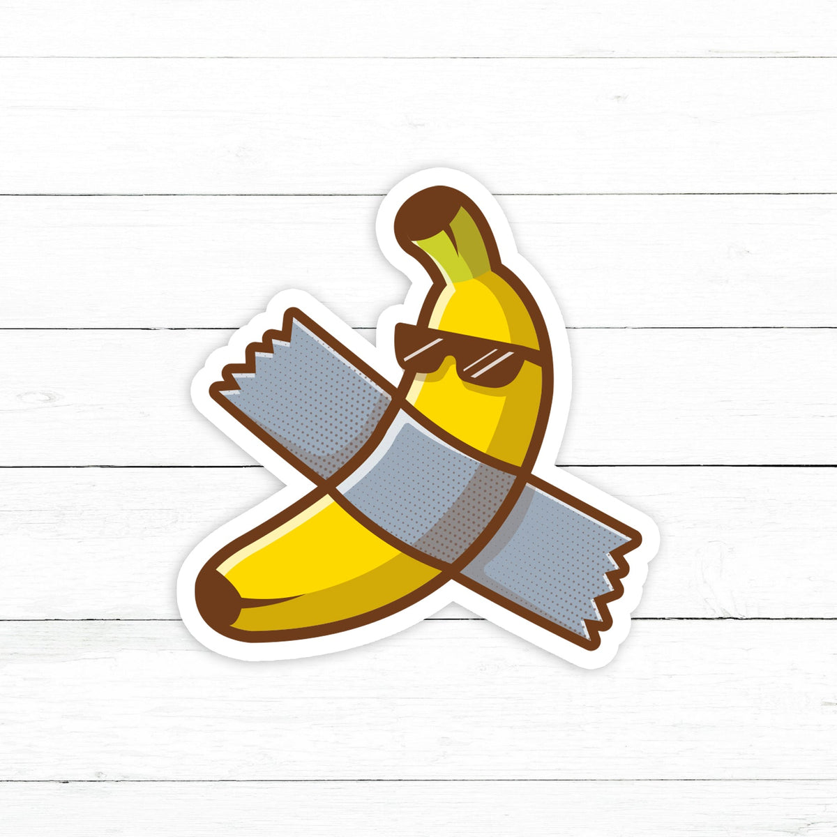 Banana Duct Tape Sticker | Waterproof Vinyl Decal | 3in ...