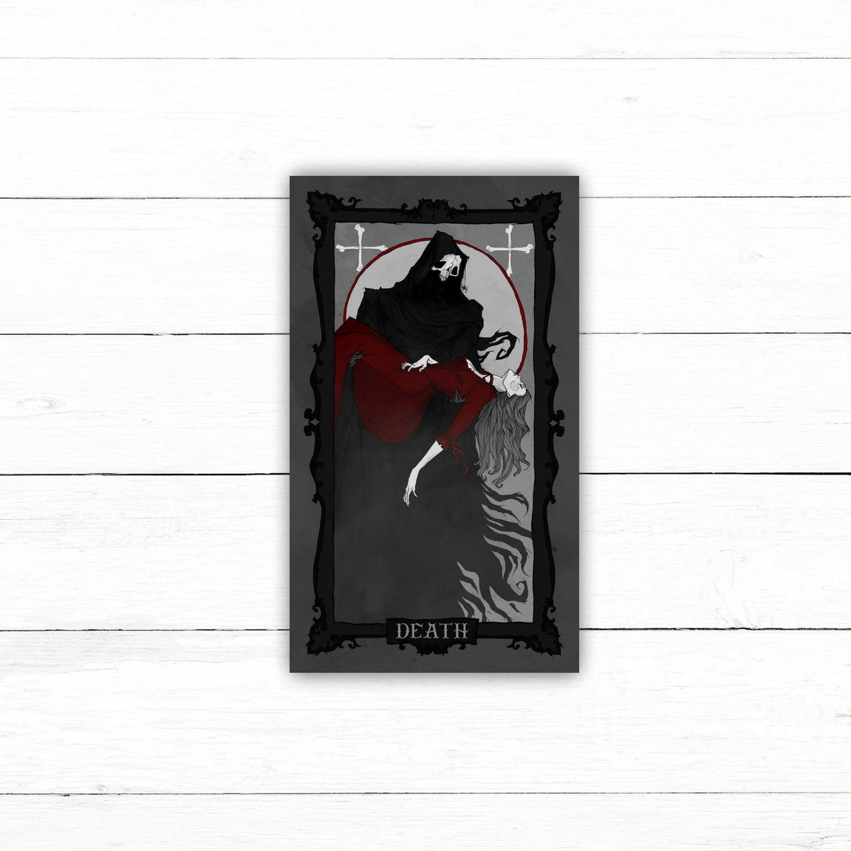 Death Sticker | Waterproof Vinyl Decal | 3in – CustomStickers.com