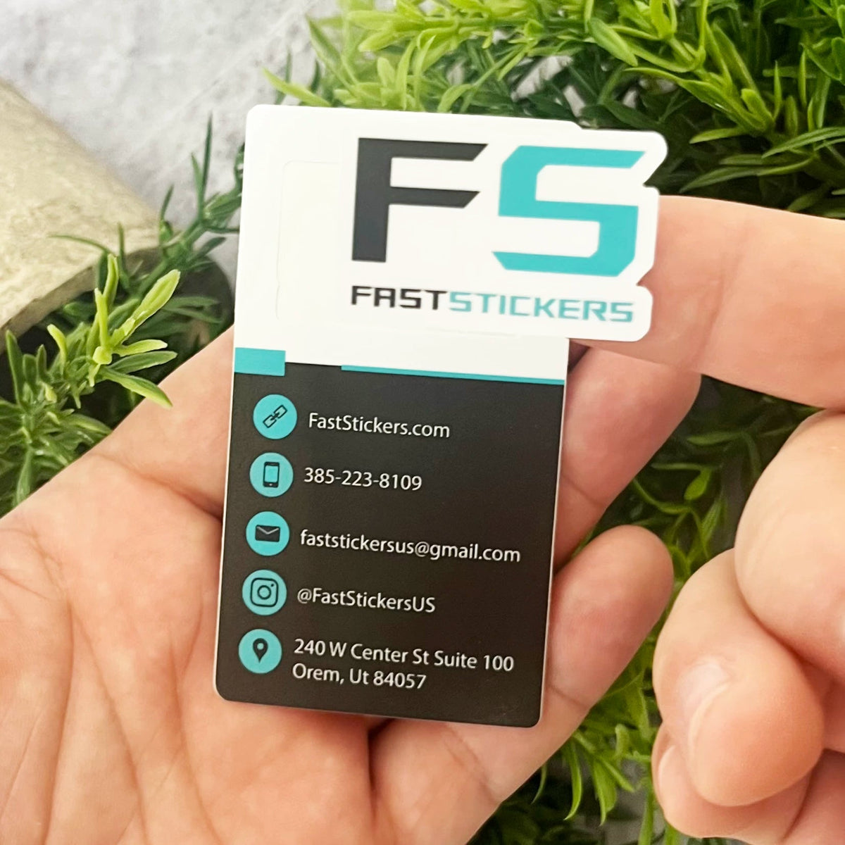 Business Card Stickers | Promote Your Business – CustomStickers.com